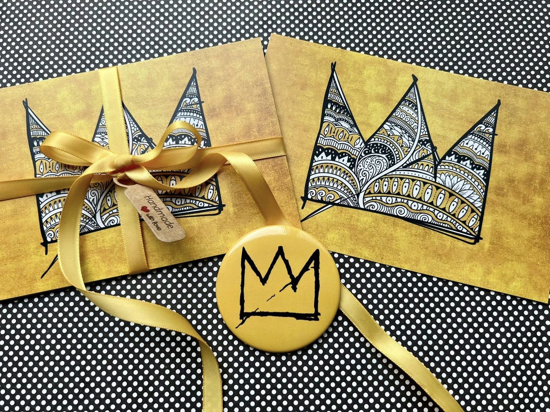 Basquiat Zentangle Crown Collection - Etsy