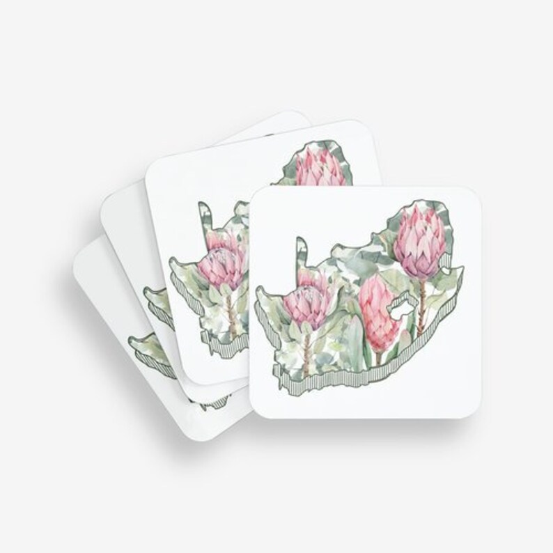 South African Queen Protea Map Collection - Etsy