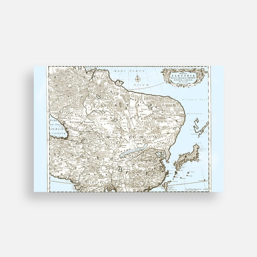 China-japan Map Collection - Etsy