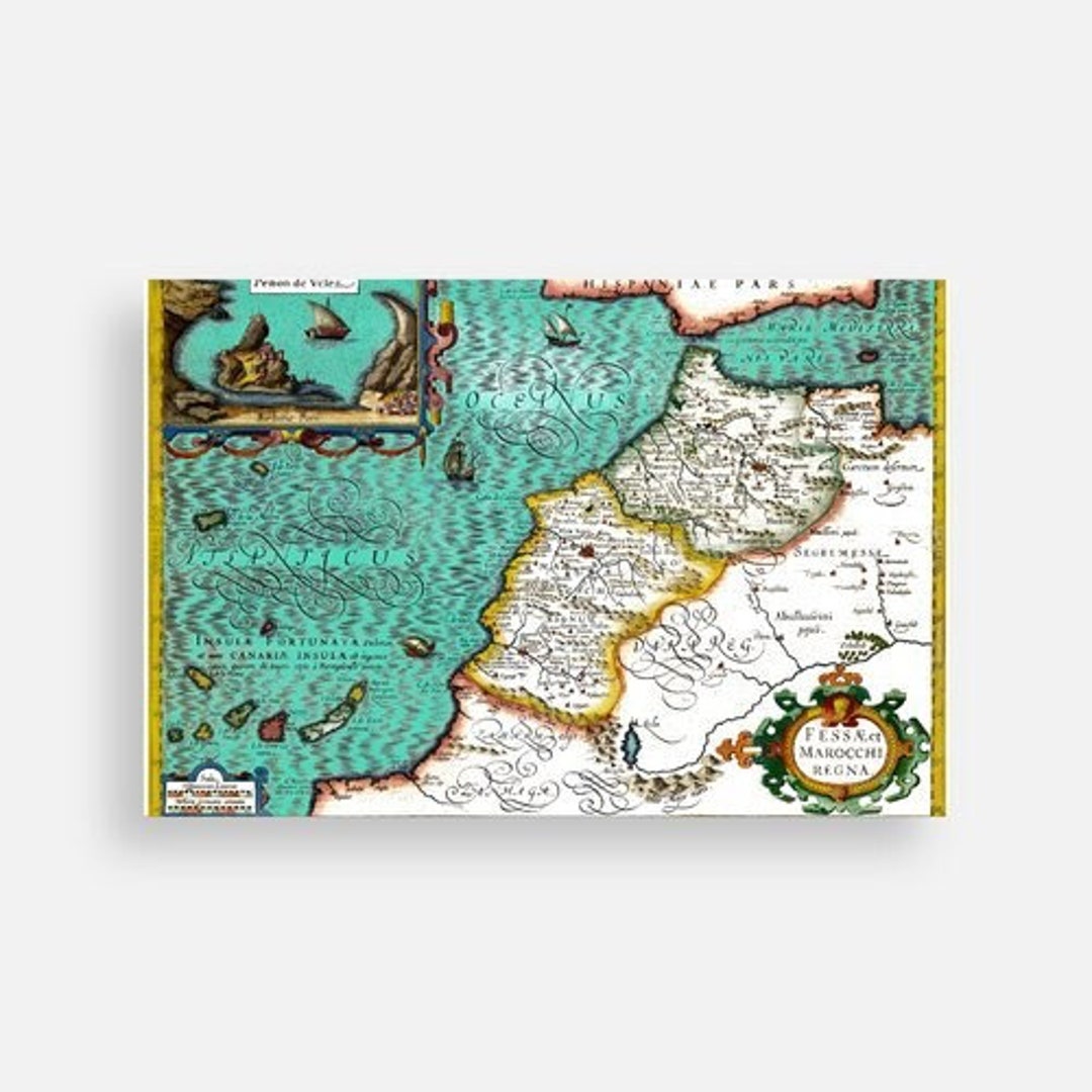 Fez, Morocco Map Collection - Etsy