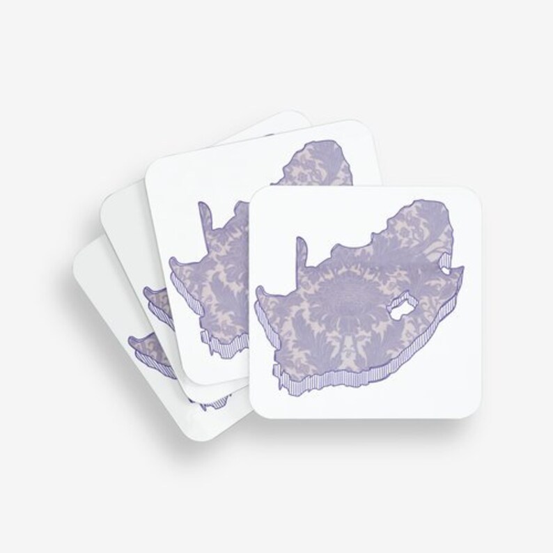 South Africa Damask Map Collection - Etsy