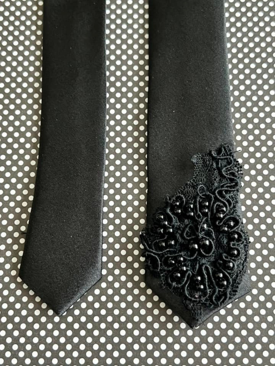 Beaded Micro Tie - Etsy