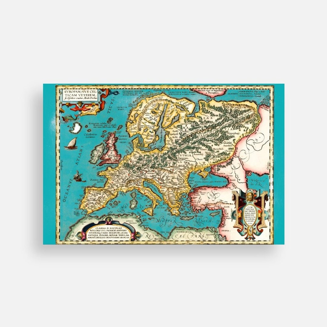 Europe Map Collection - Etsy