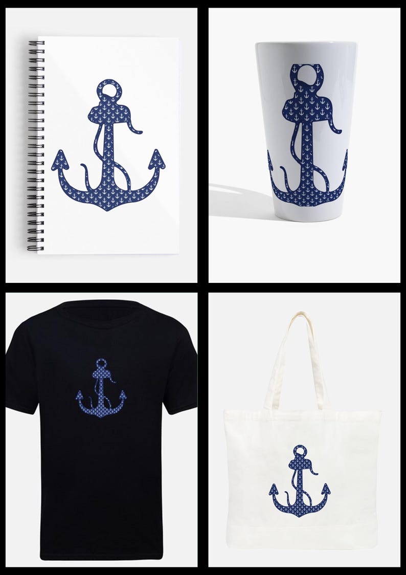Minimalist Ship Anchor Collection - Etsy