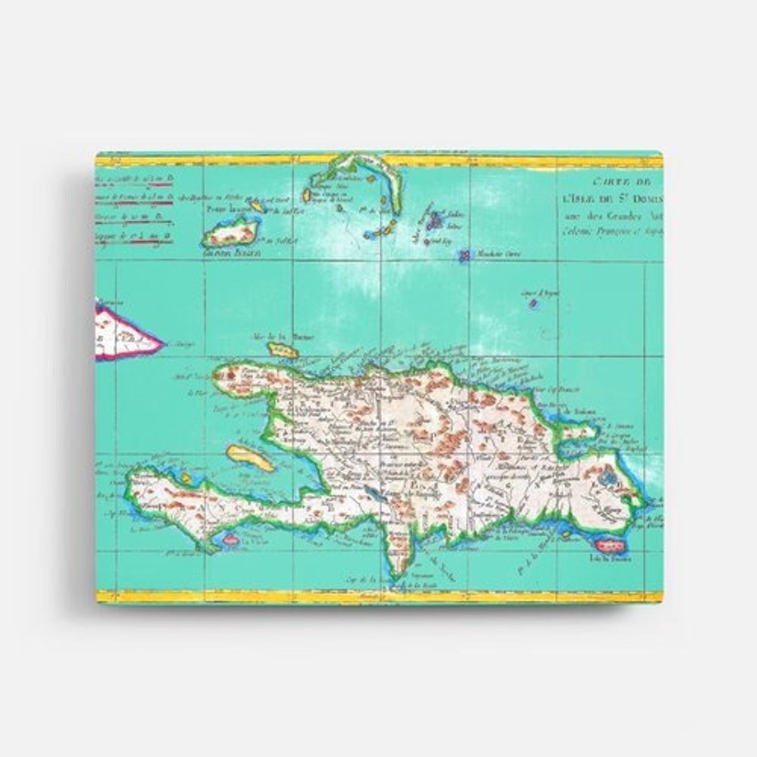 Dominican Republic Map Collection - Etsy
