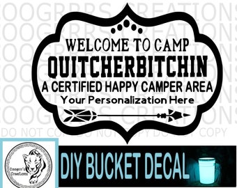 Bucket Decal | Etsy