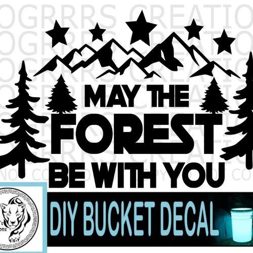 Camping Bucket DECAL DIY Make Your Own Camping Bucket - Etsy