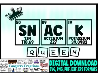 Snack Queen Svg | Etsy