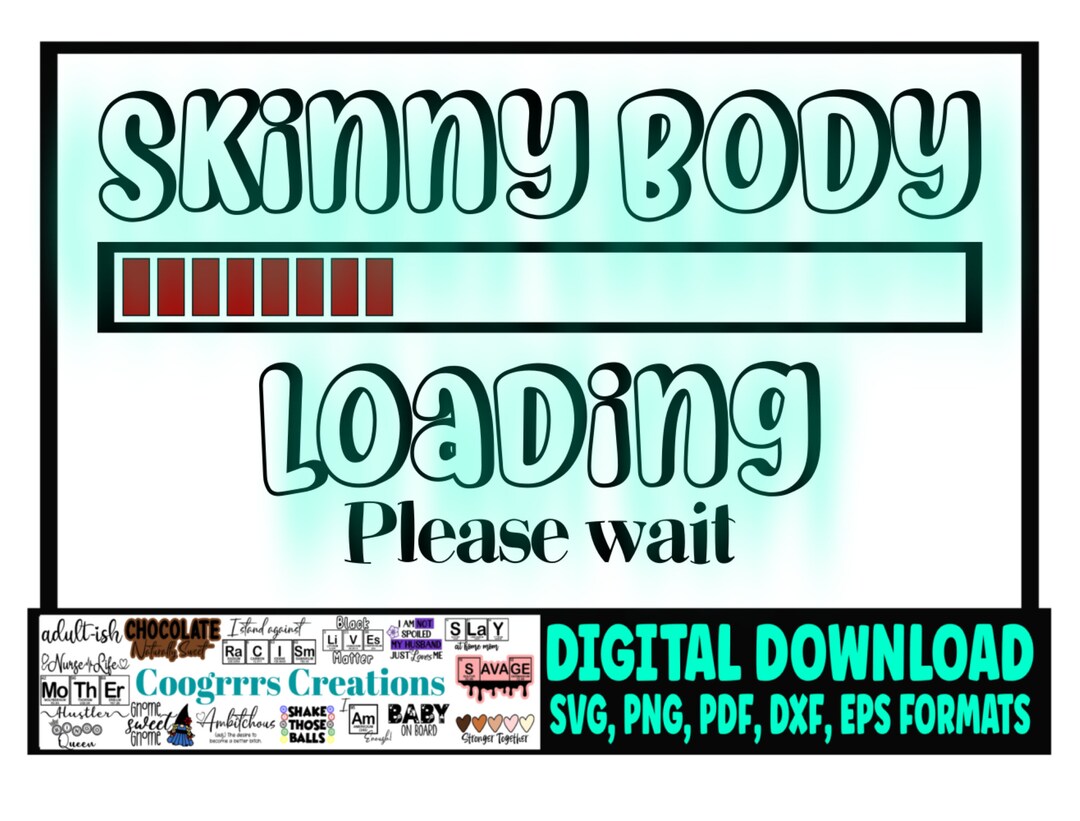 Skinny Body Loading Svg | Workout Svg | Gym Svg | Perfect Body Svg ...