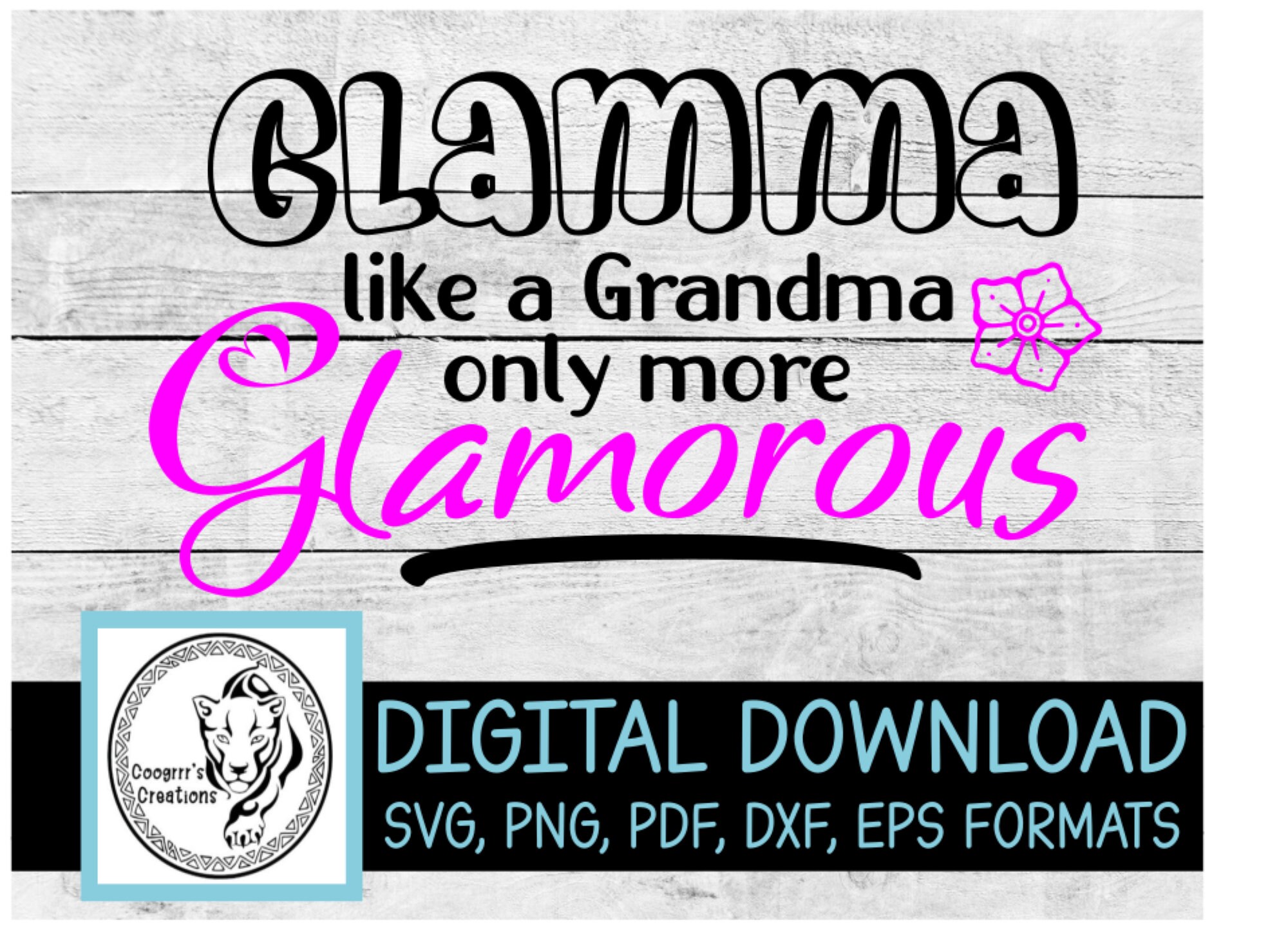 Glamma svg Grammy svg Grandma svg Granny svg Like a | Etsy