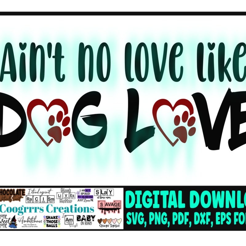 Dog Love Svg - Etsy