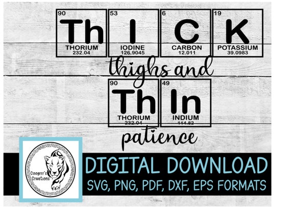 Thick Thighs SVG Cricut and Cameo Cutting Machine Ready | Etsy