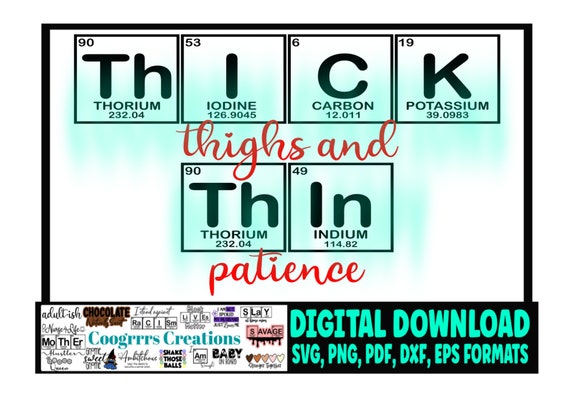 Thick Thighs SVG Cricut and Cameo Cutting Machine Ready - Etsy