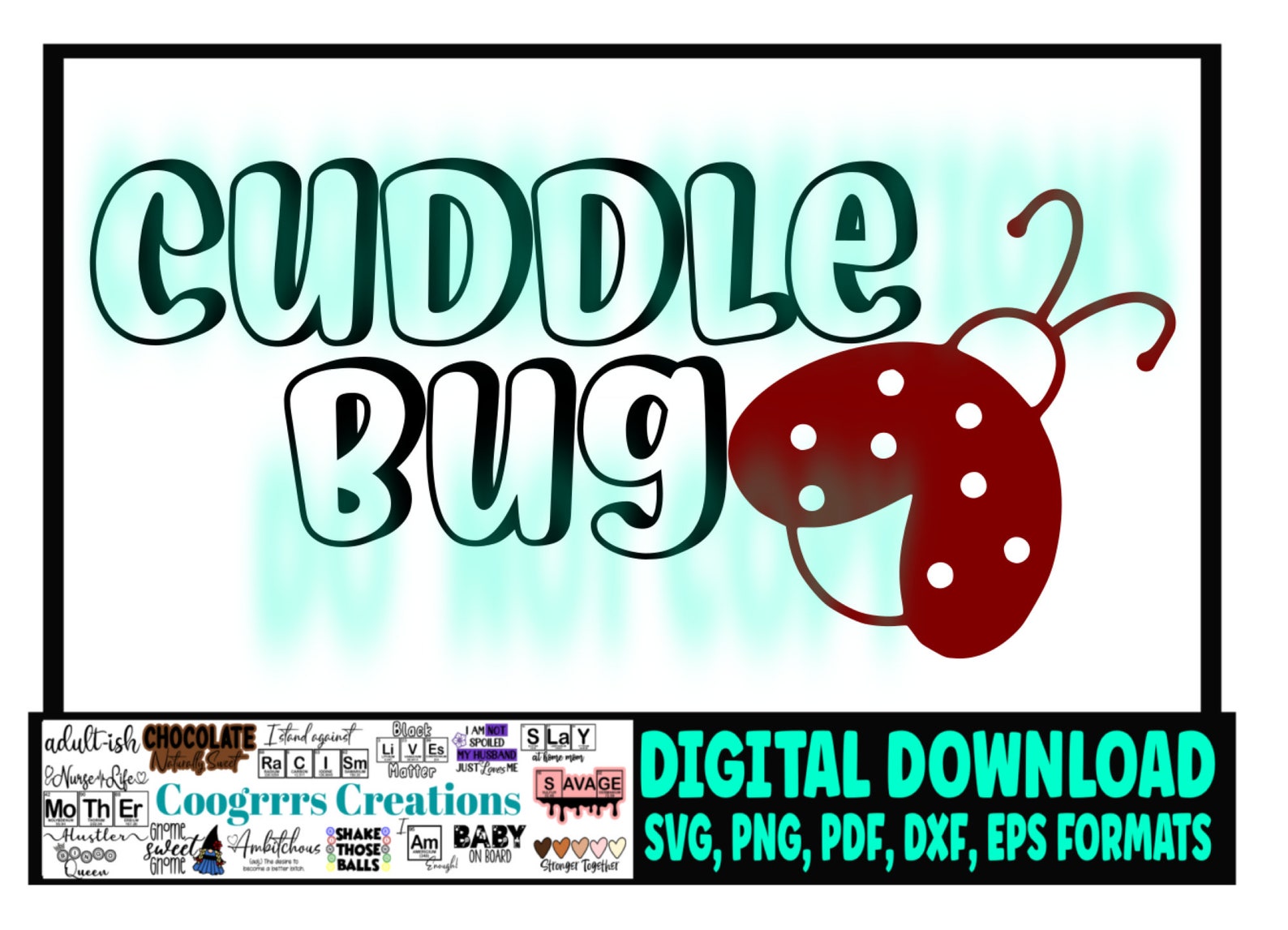 Cuddle Bug Svg Love Bug Svg Baby Svg Nursery Decor New - Etsy