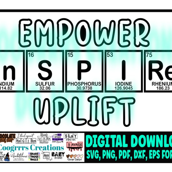 Inspire Uplift Svg - Etsy