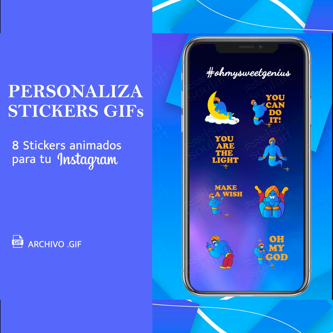 Stickers or Personalized Gifs for Giphy and Social Networks: Instagram ...