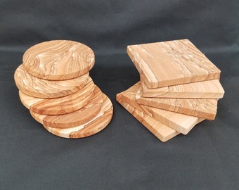 Set of 4 Watercolor Floral Pattern Sandstone Coasters With Cork Backing ...