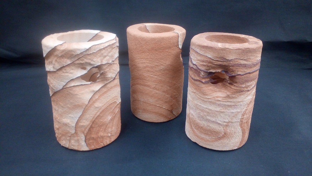 Desert Sandstone Candle Holder DRC15 - Etsy