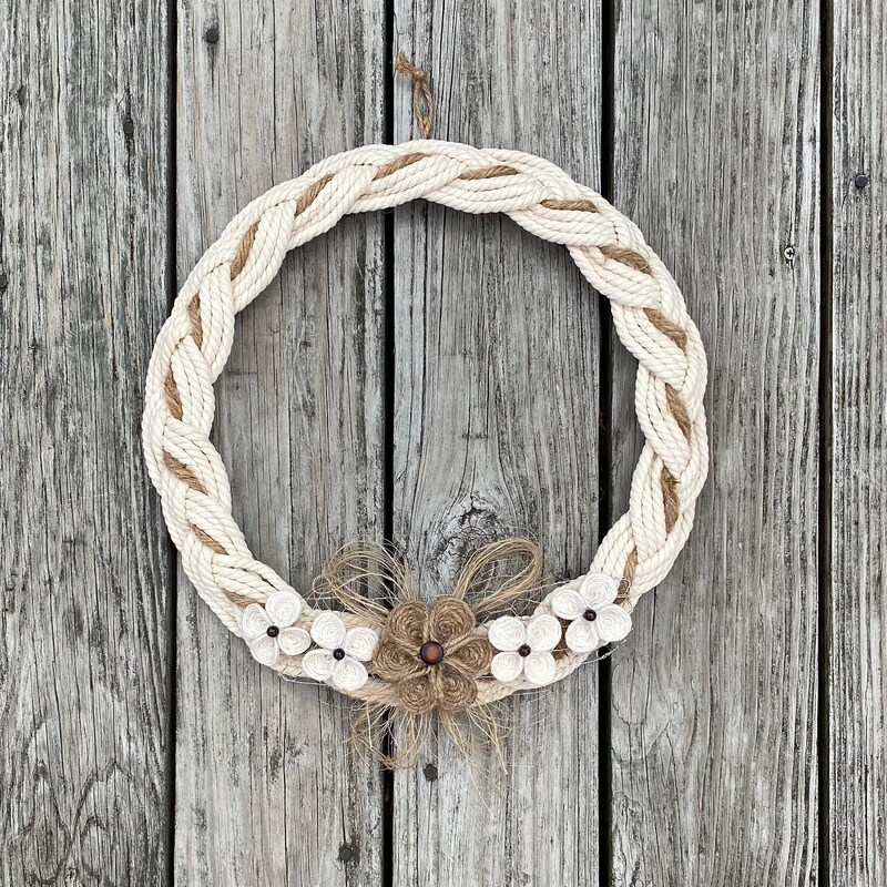 Jute Rope Wreath - Etsy