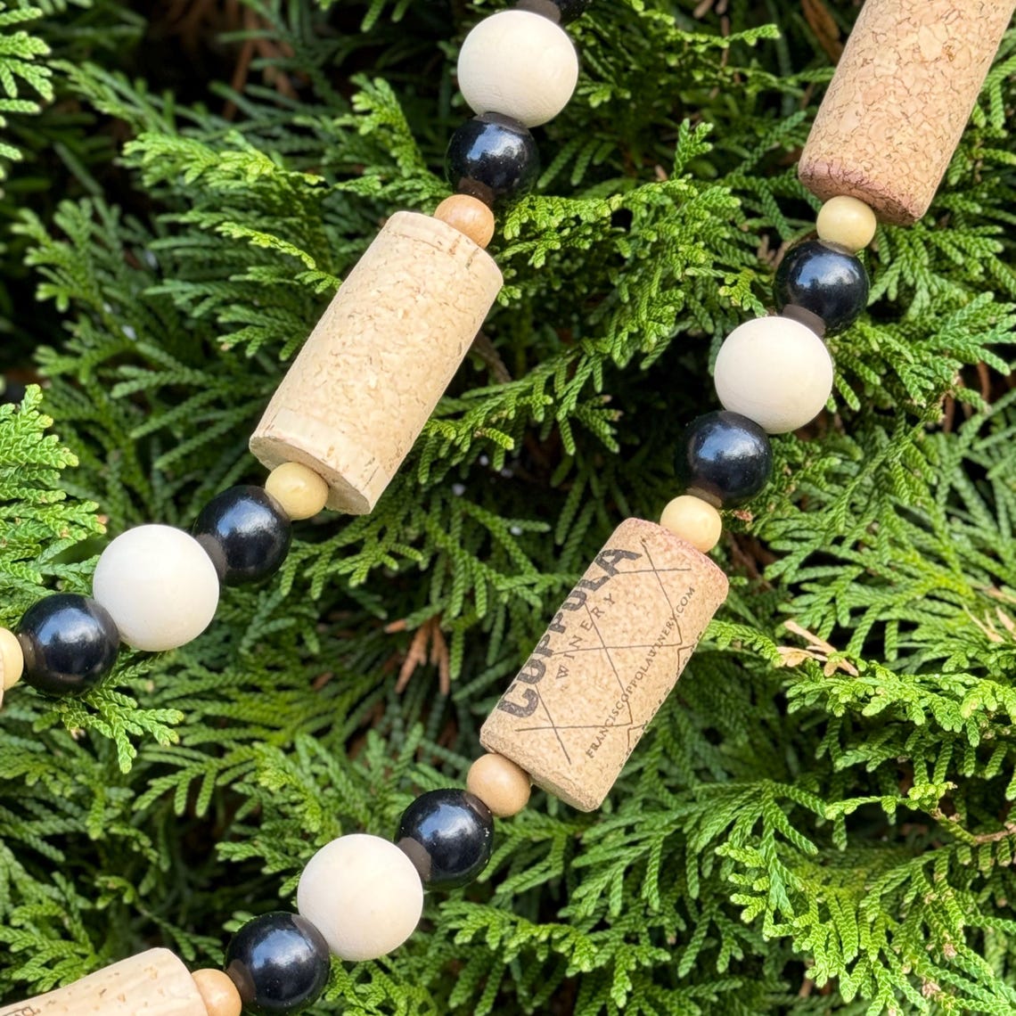 Unique Handmade Repurposed Wine Cork Garland | Eco-friendly Home Decor ...