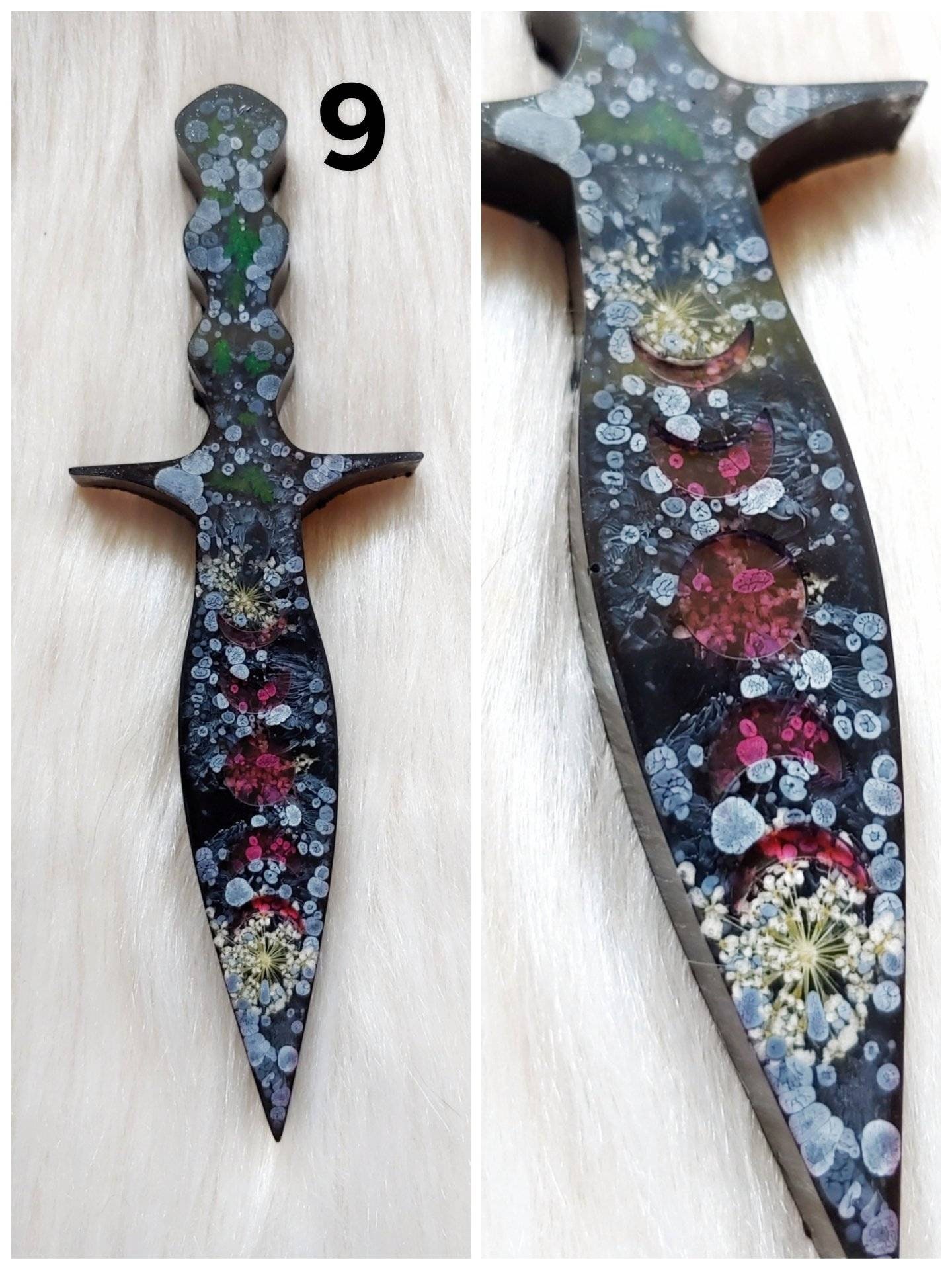 Faux Dagger Athames Ceremonial Athame Resin Blade Resin - Etsy