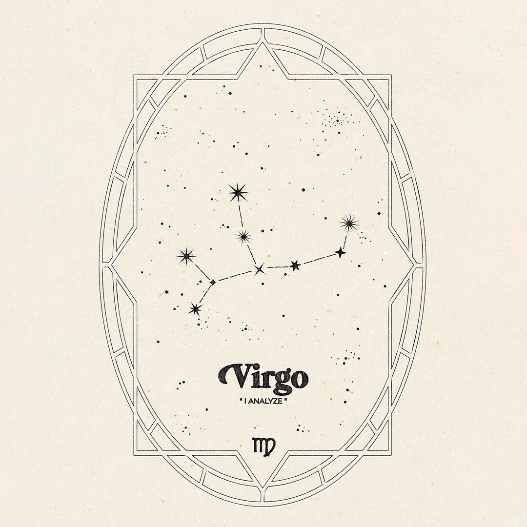 Virgo Print | Constellation Illustration | Star Sign Print | Astrology ...