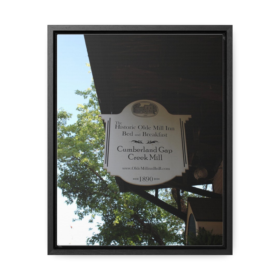 The Olde Mill Inn Sign Photo Canvas | Cumberland Gap | Gallery Canvas ...