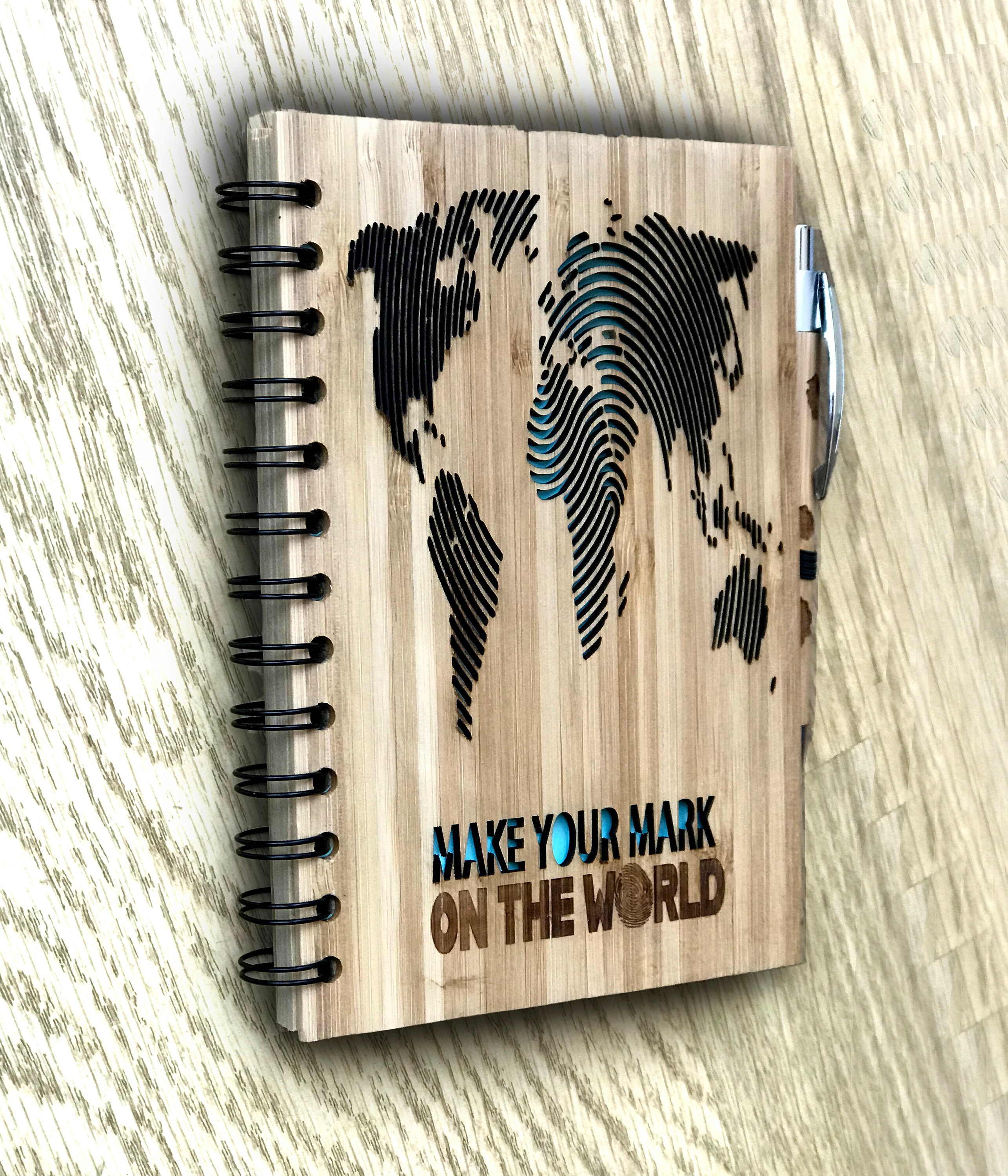 Make Your Mark Design Eco Friendly Bamboo Notebook / Journal With ...