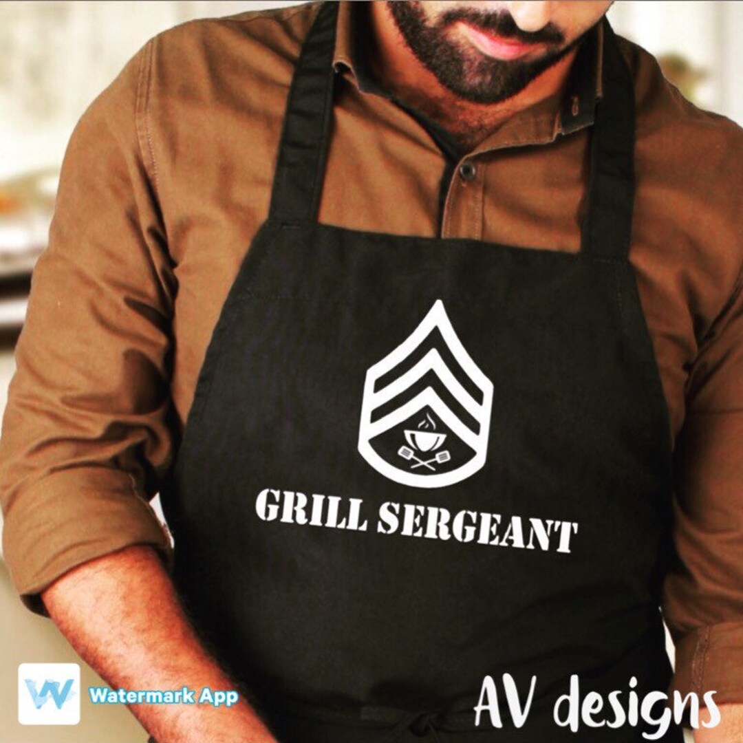 BBQ Apron Grill Sergeant Gift - Etsy