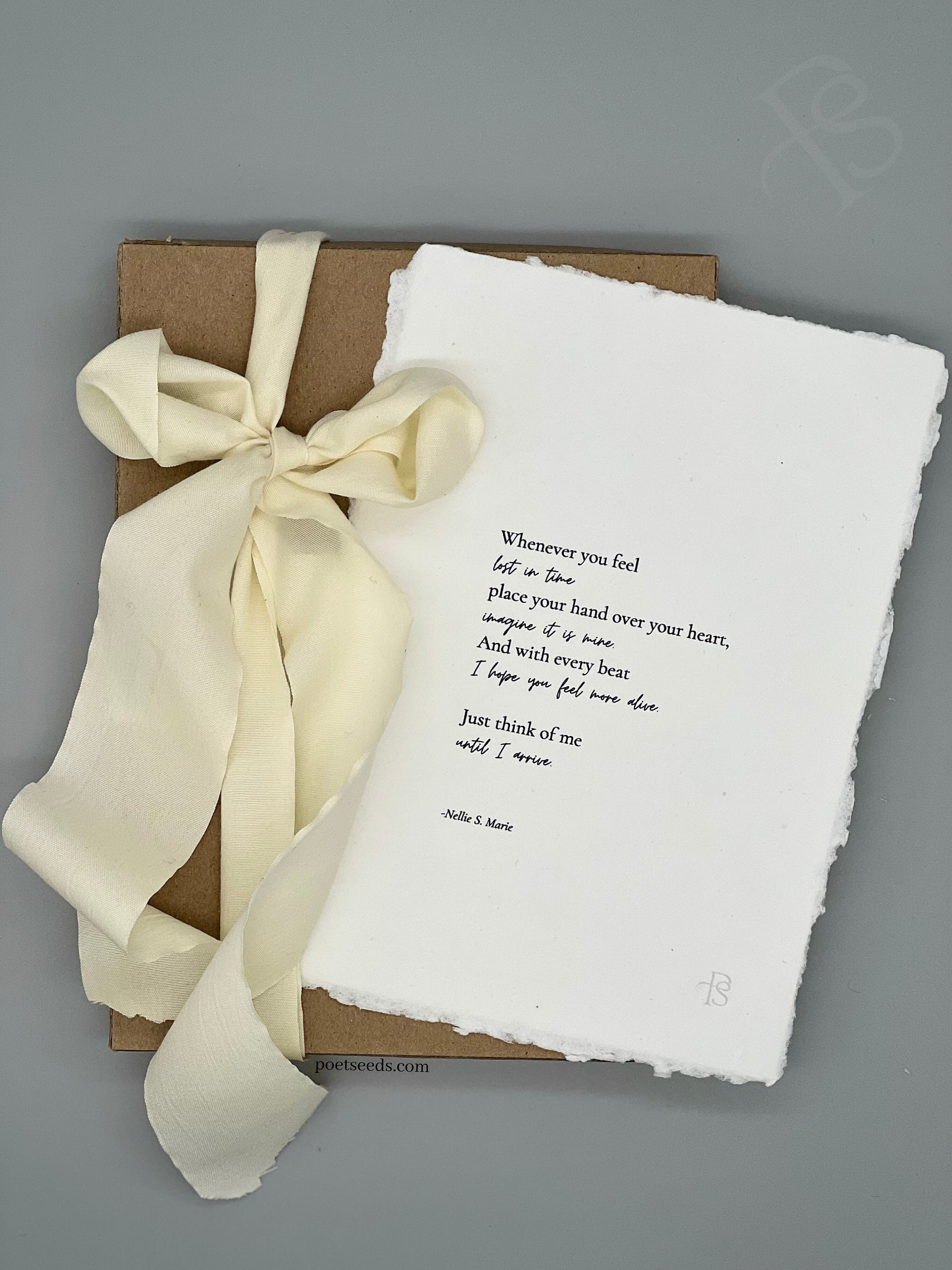 Romantic LDR Gift for Him or for Her Love Poem Long Distance ...