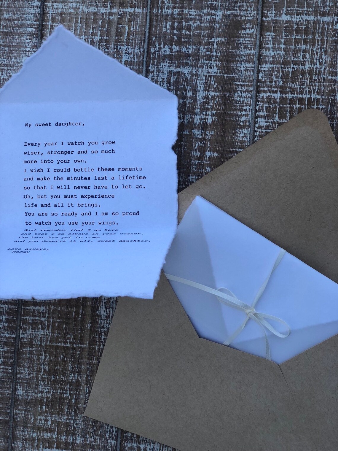 Letter to daughter Graduation gift Poem for daughter | Etsy