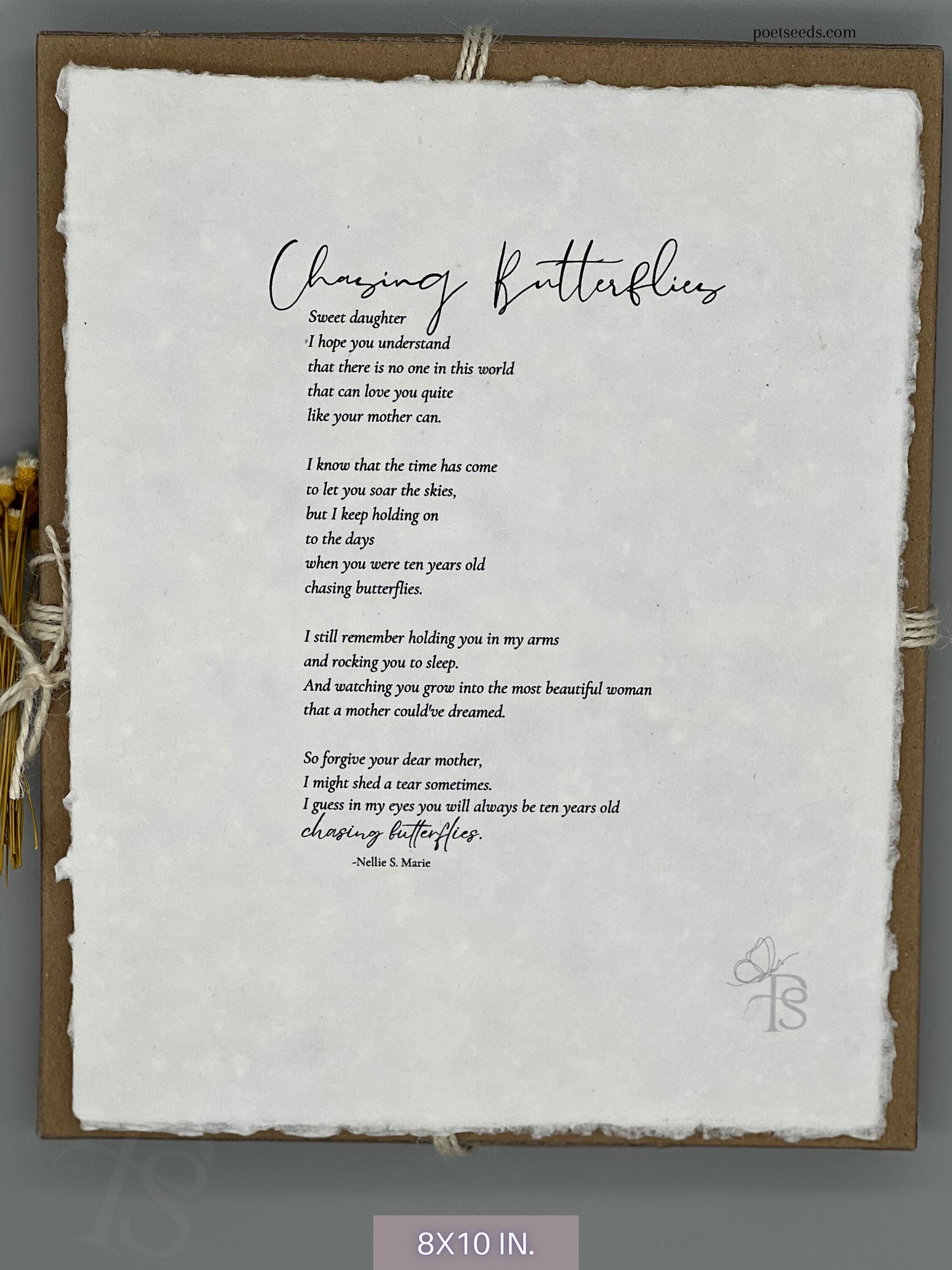 Sentimental Poem for Daughter on Her Wedding Day Chasing Butterflies ...