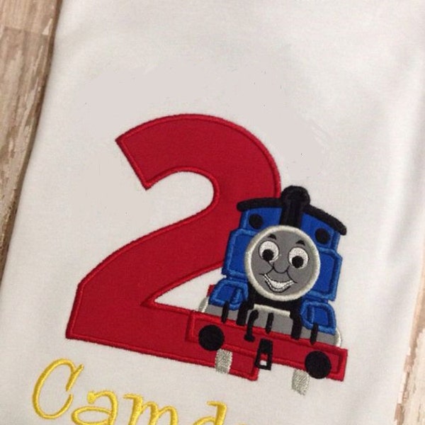 Thomas the Train Embroidery Design - Etsy
