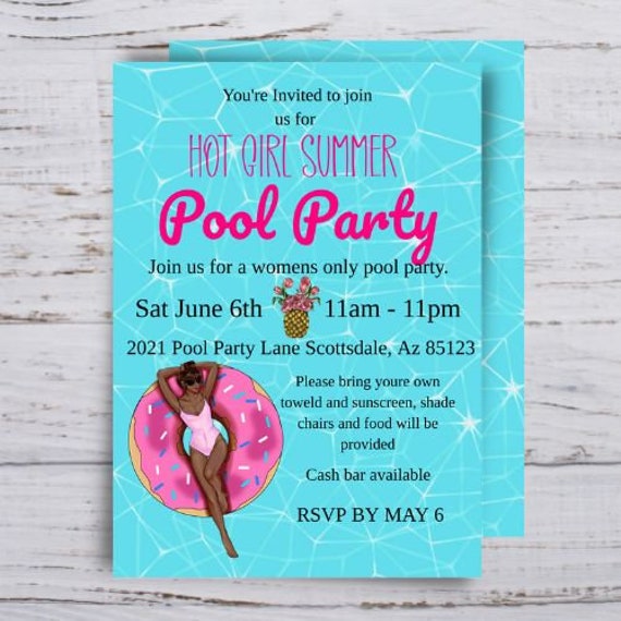 Free Printable, Customizable Pool Party Invitation, 49% OFF