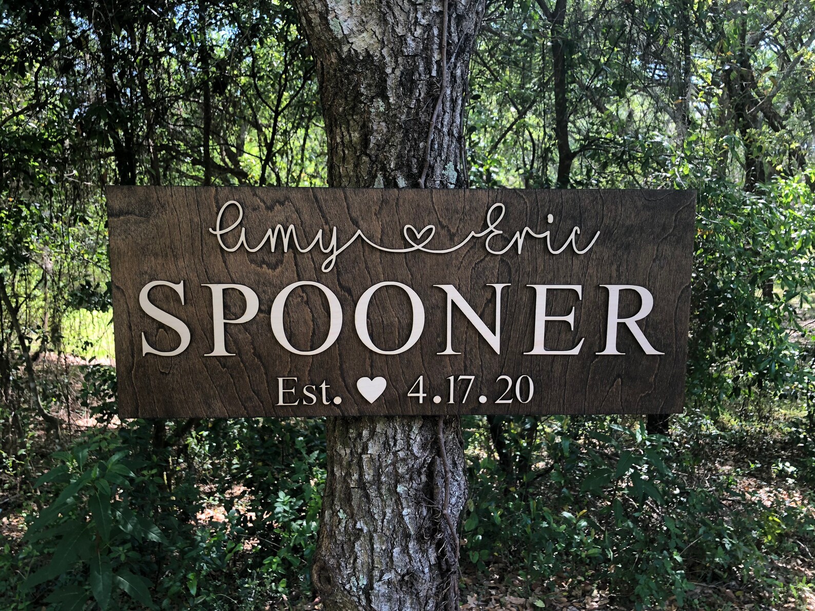 Custom Wooden Sign Personalized Wedding Gift Wedding Present 3D Last ...