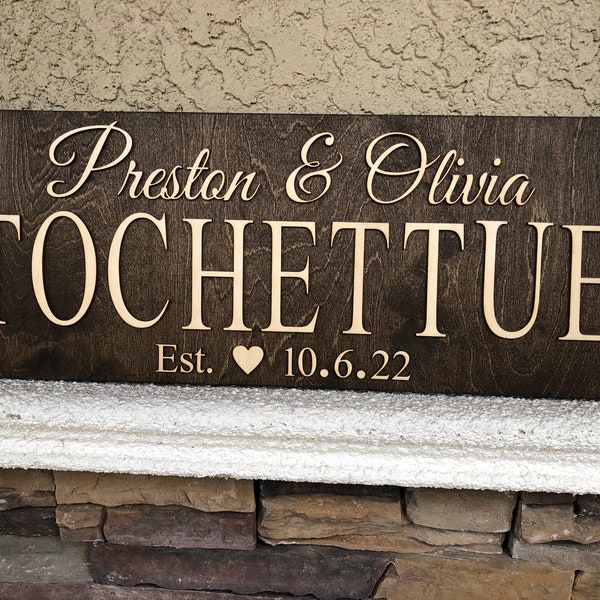 Wooden Wedding Sign Est 2024 - Etsy