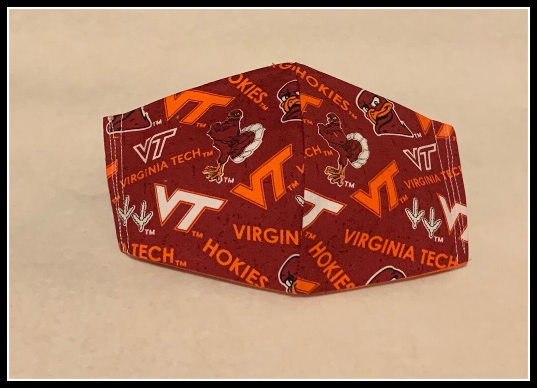 Virginia Tech Fabric Face Mask - Etsy
