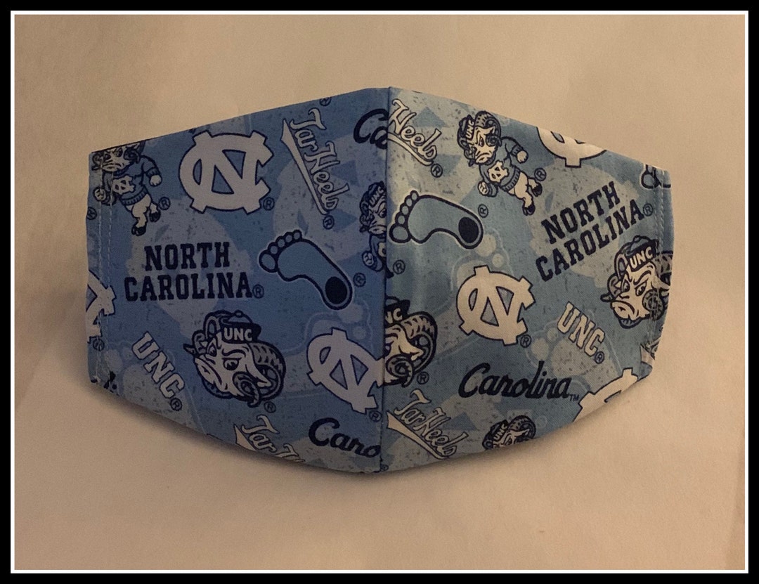 UNC Tarheels Face Mask - Etsy
