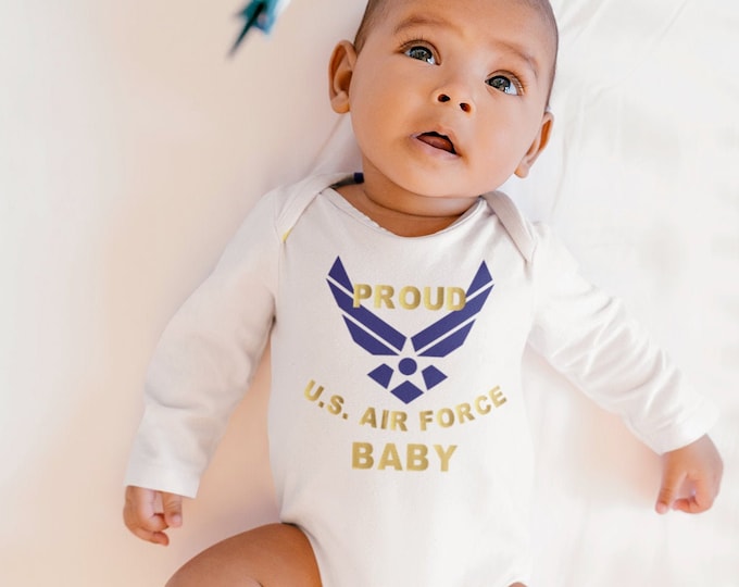 Proud Air Force Baby. Military Baby. Military Outfit. Military Baby ...