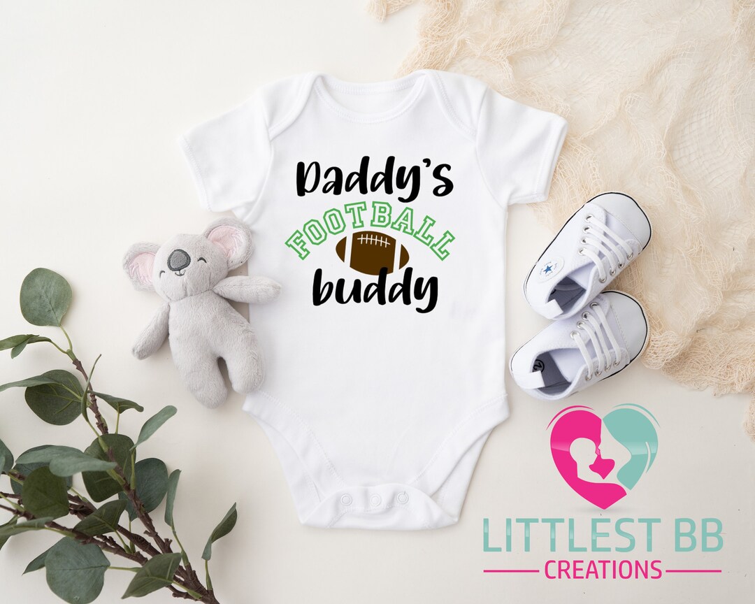 Daddy's Football Buddy Onesie® - Cute Baby Onesie® - Football - Sports ...