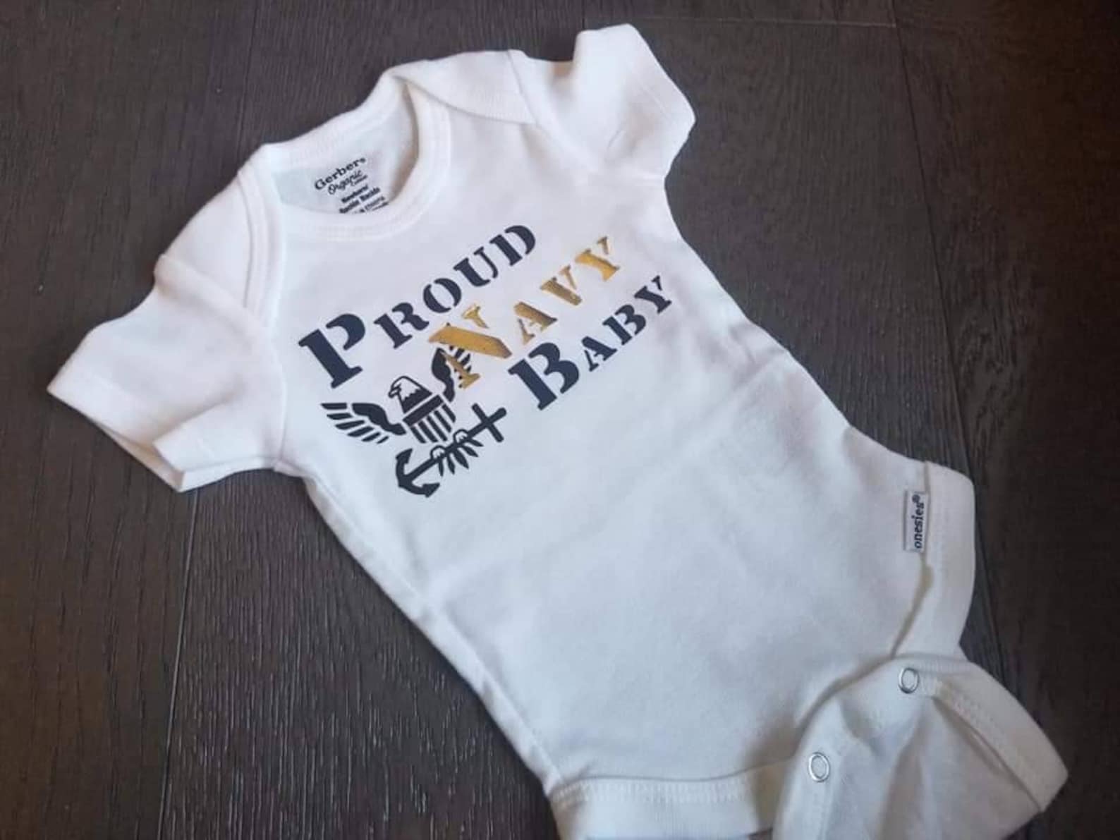 Proud Navy Baby Onesie Navy Baby Military Outfit Daddy is - Etsy