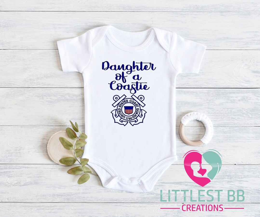 Daughter of A Coastie Onesie® - Coast Guard Baby Onesie® - Military ...