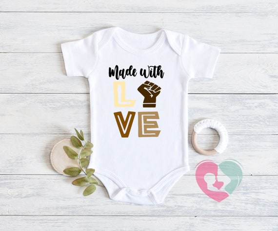Black History Onesie® Made With Love Baby Onesie® Black - Etsy