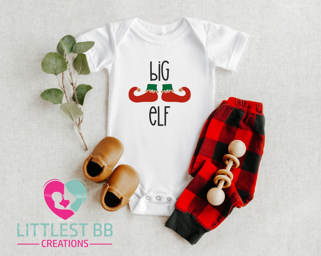 Big Elf Onesie® - Baby Christmas Onesie® - First Christmas Onesie ...