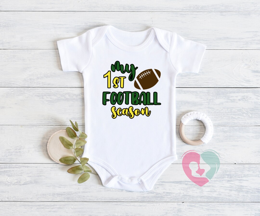 My 1st Football Season Onesie® - Cute Baby Onesie® - Football - Sports ...