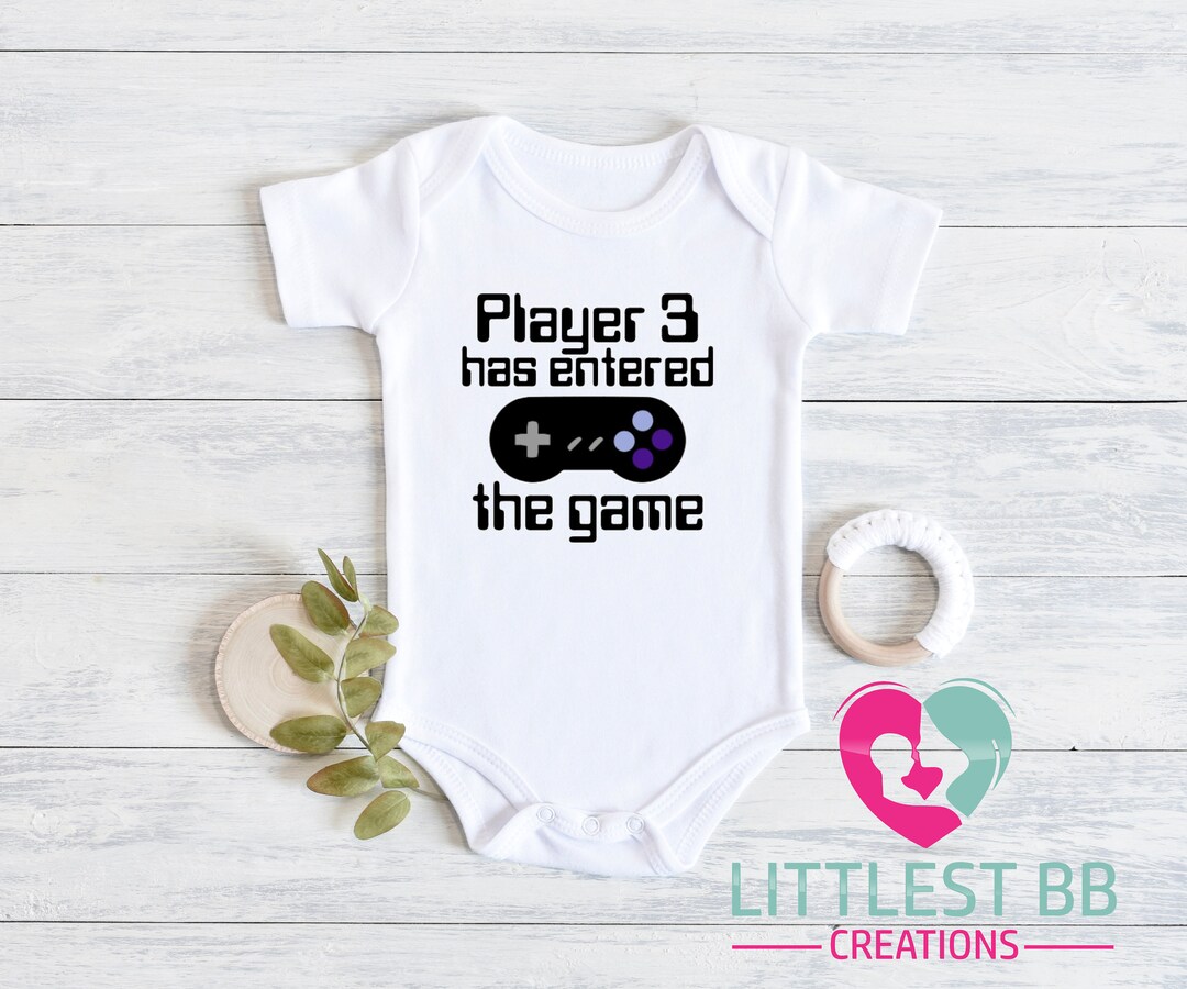 Player 3 Has Entered the Game Onesie® - Gamer Pregnancy Announcement ...