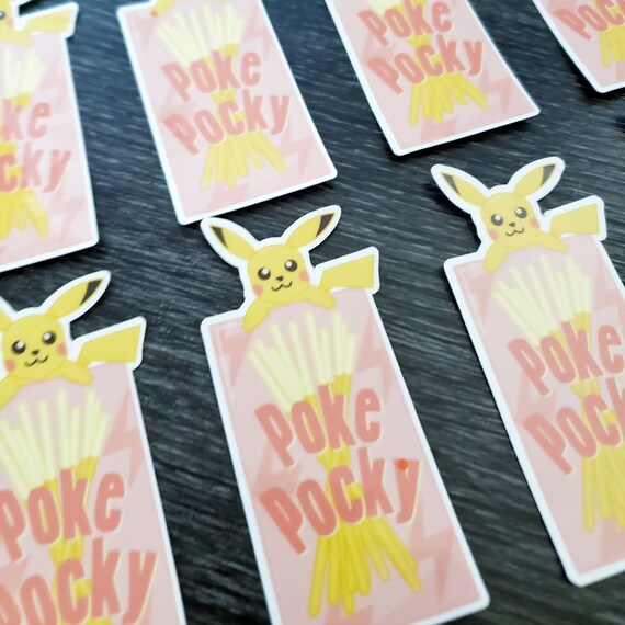 Pikachu Poke Pocky 3 Sticker | Etsy