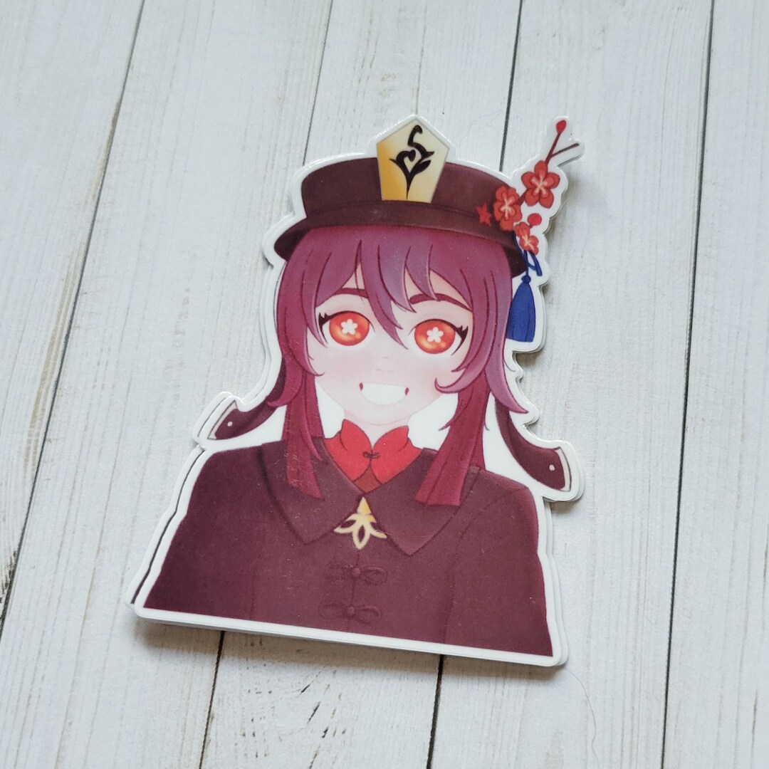Hu Tao Fan Art Sticker Vinyl Sticker Genshin Fan Art - Etsy