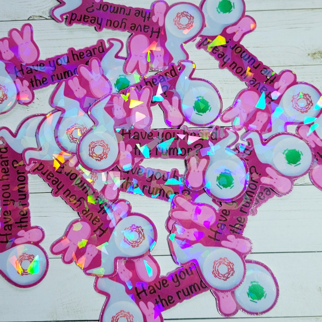 Anime have You Heard the Rumor Holographic 3 Inch Vinyl Sticker - Etsy