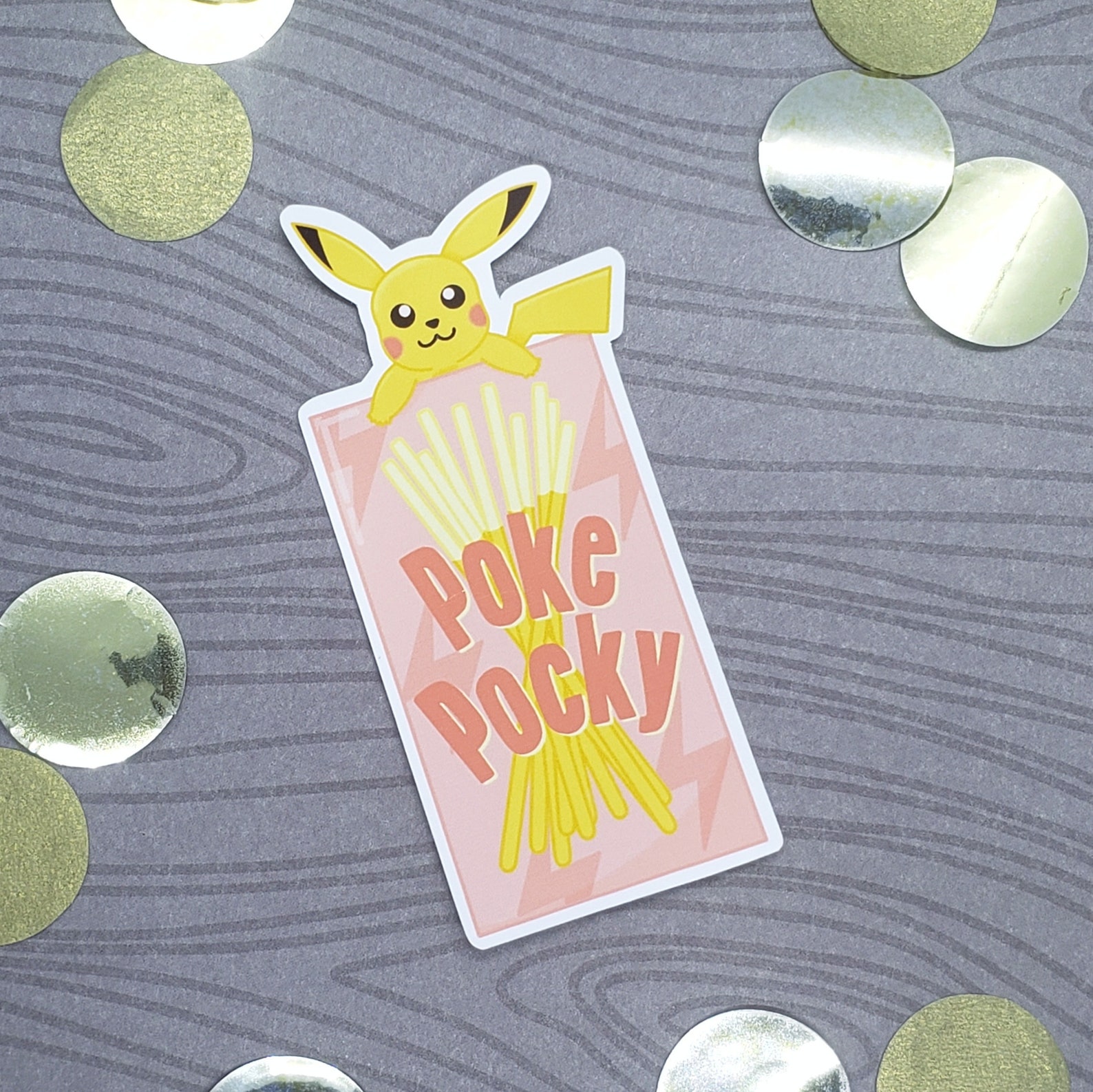 Pikachu Poke Pocky 3 Sticker | Etsy